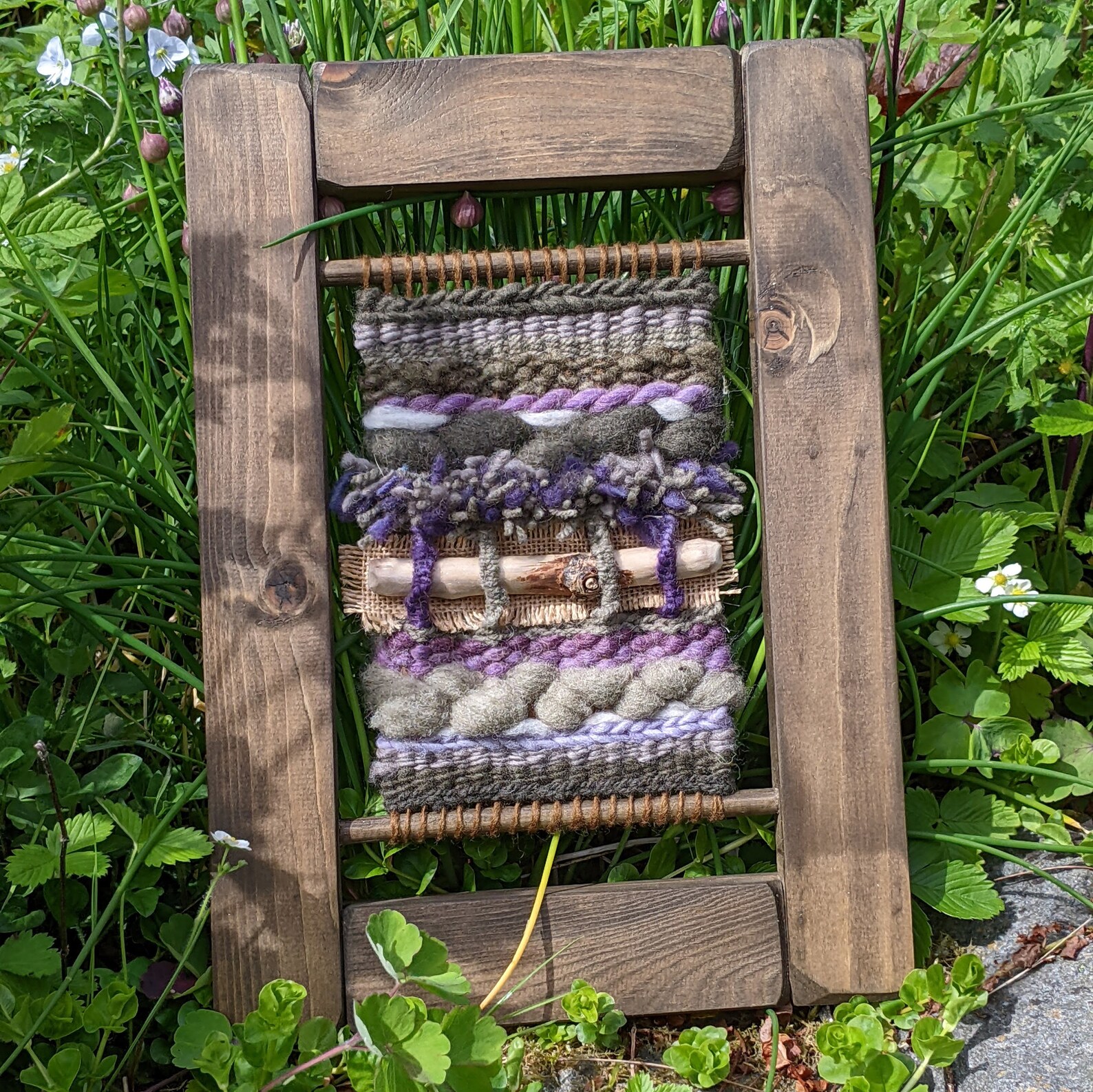 Weaving Kit: Learn to Weave Beginners Craft Kit Purple and - Etsy