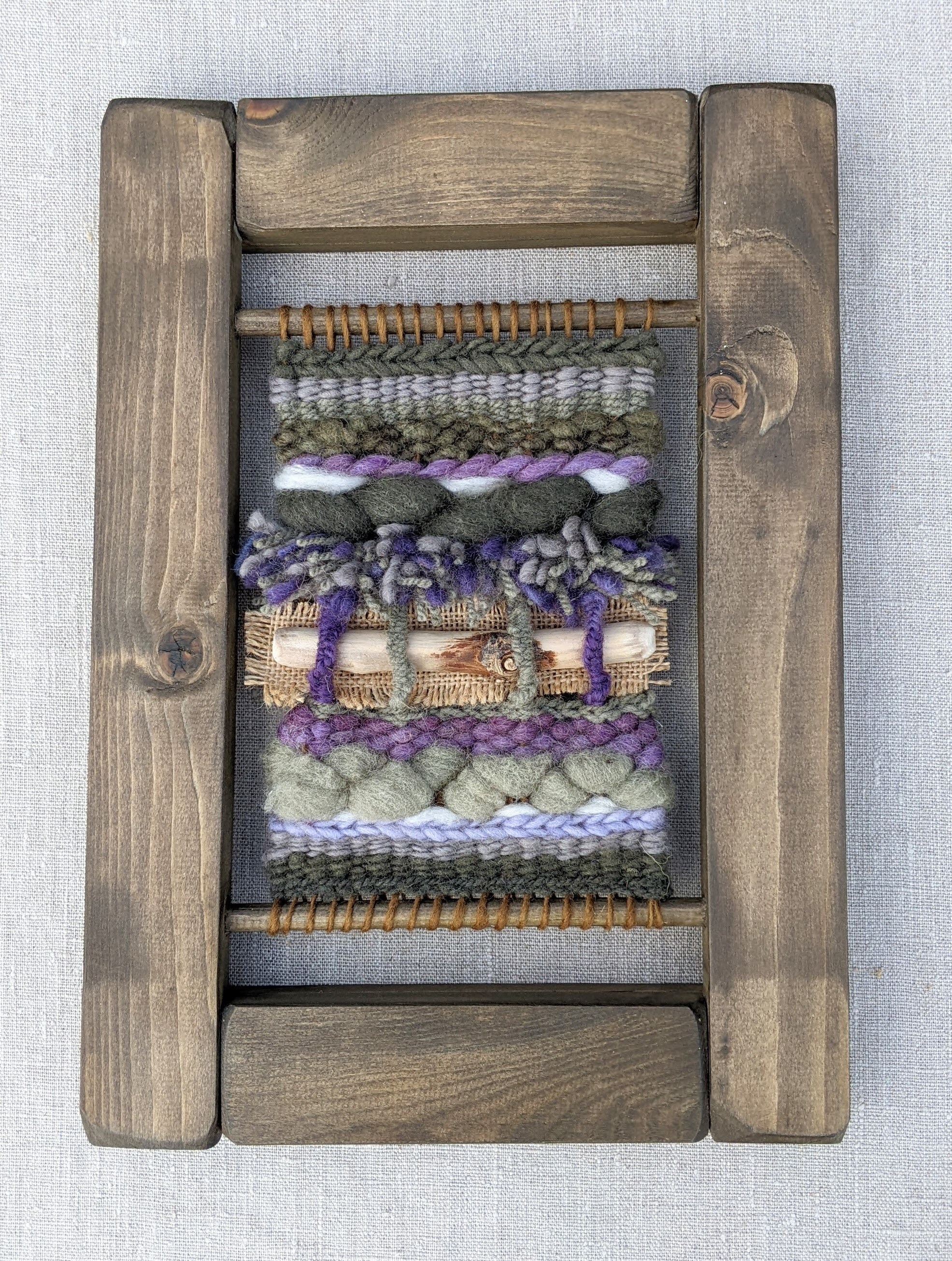 Weaving Kit: Learn to Weave Beginners Craft Kit Purple and - Etsy