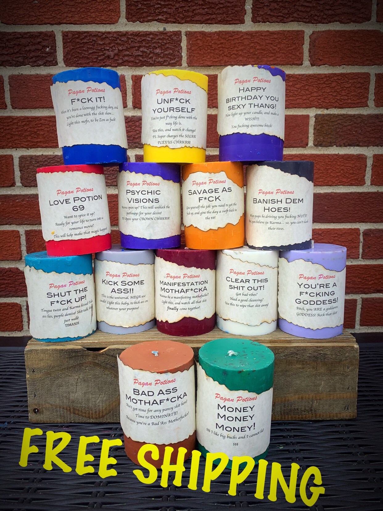 Mega Blast Box of All 14 Original Pagan Potions Candles Mix-and-match ...