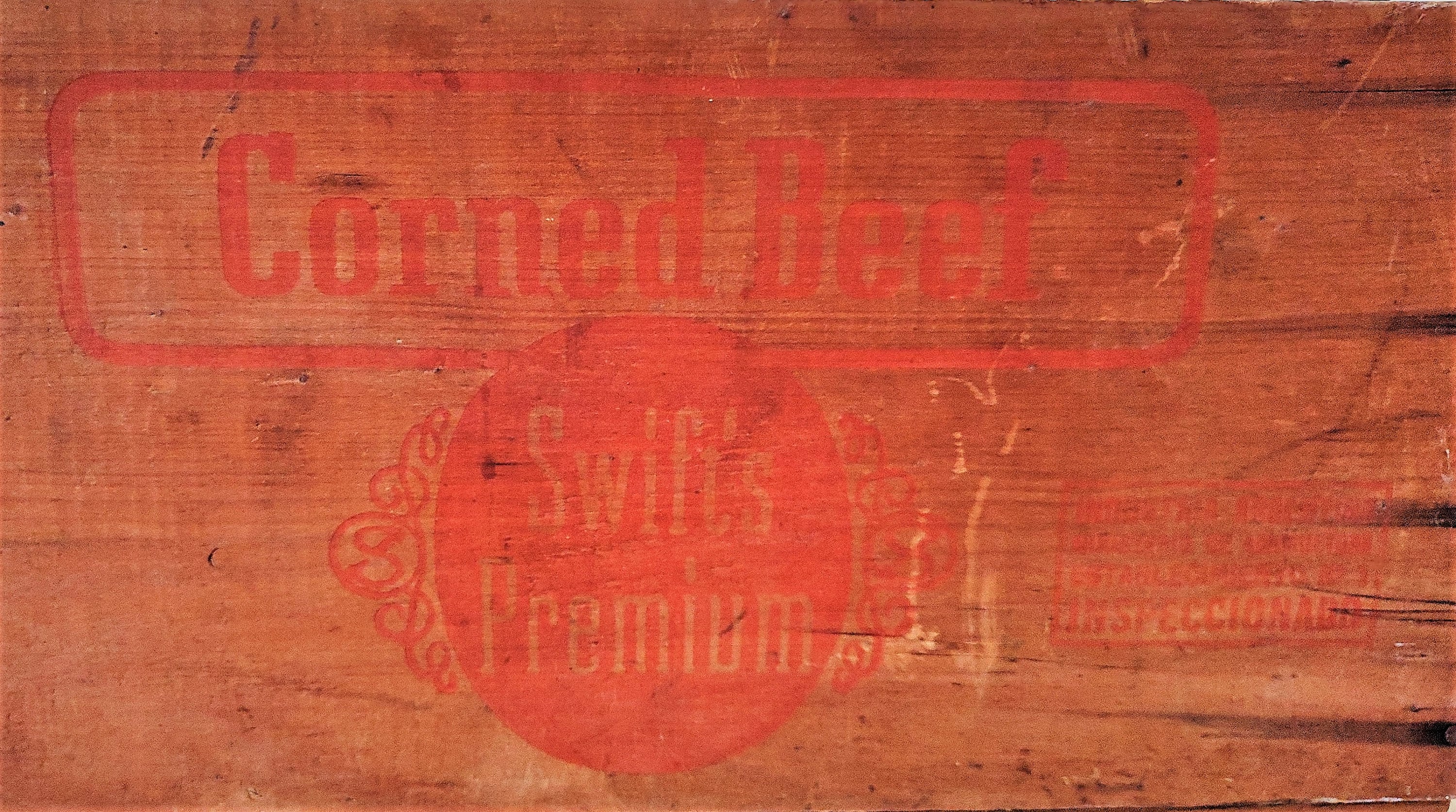 Vintage Swifts Premium Corned Beef Wooden Crate Box Farmhouse - Etsy