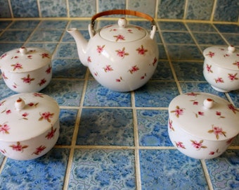 Rose Pattern Tea Set | Etsy