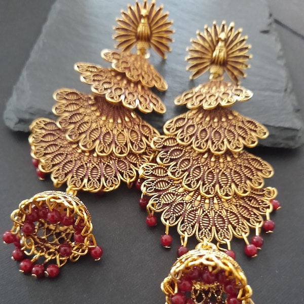 Indian Earrings - Etsy