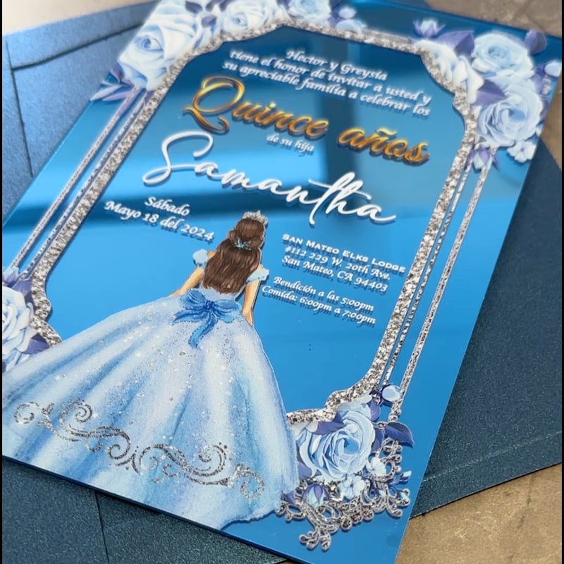 Mirror Invitation - Etsy