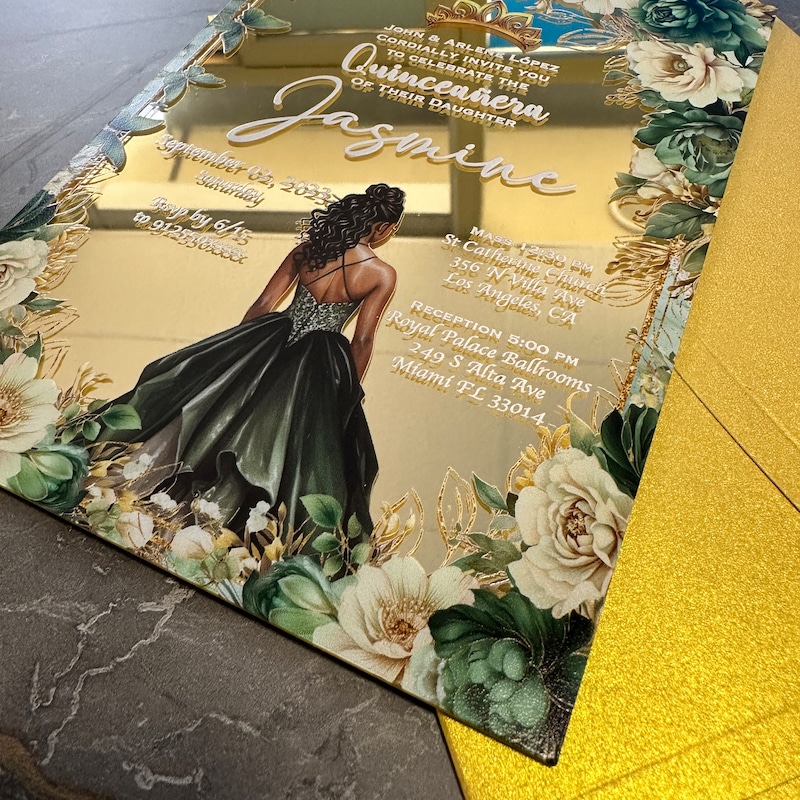 Mirror Invitation - Etsy