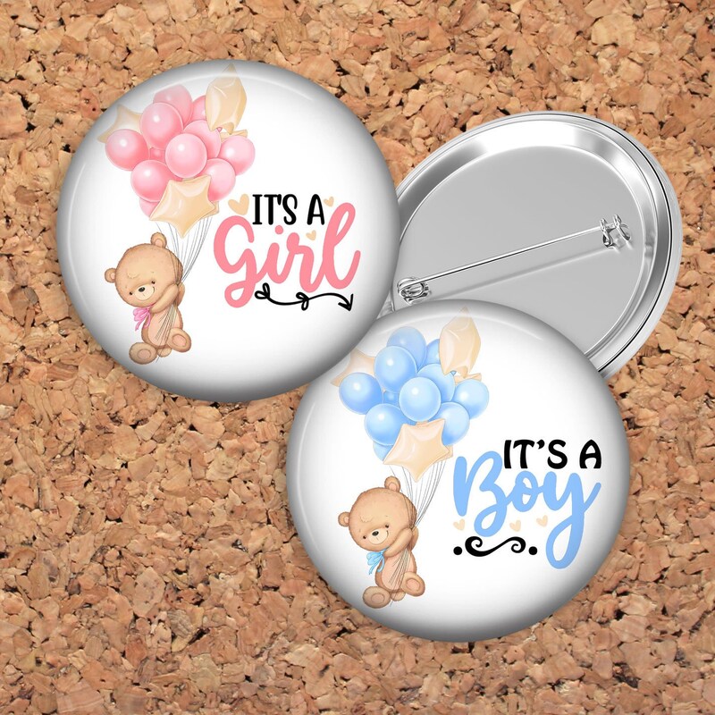 Baby Shower Buttons - Etsy