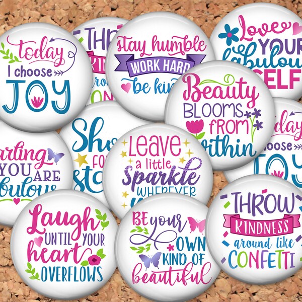 Inspirational Badges - Etsy