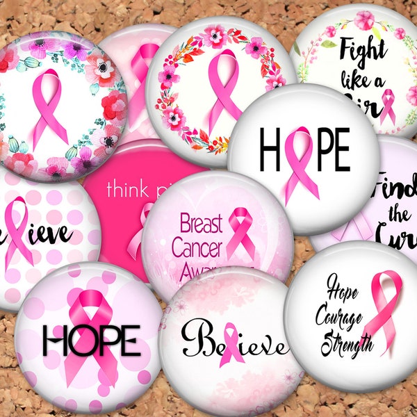 Breast Cancer Awareness Ribbon Magnet - Etsy