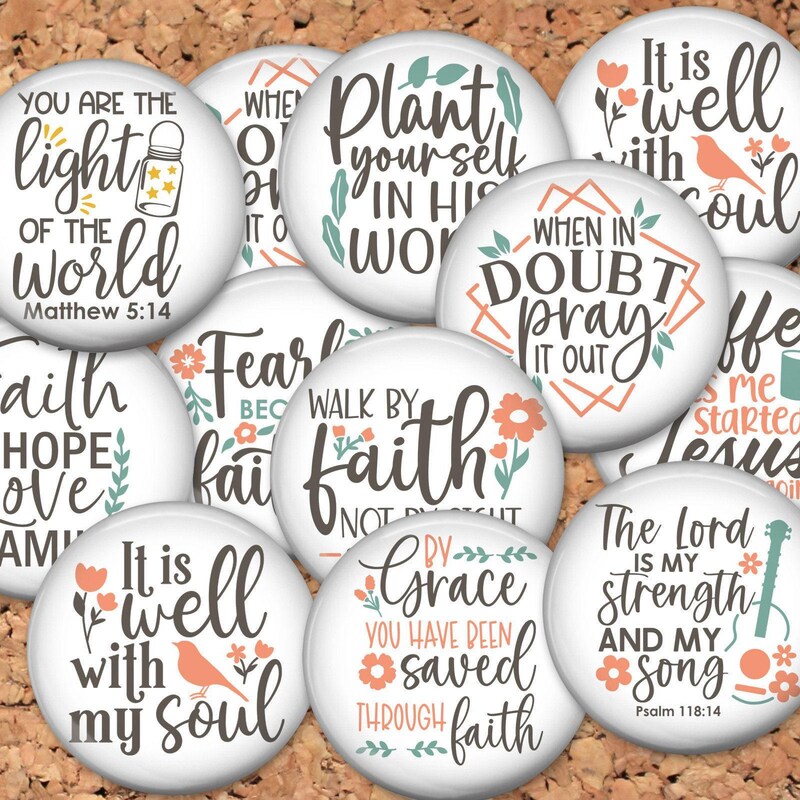 Christian Pins - Etsy