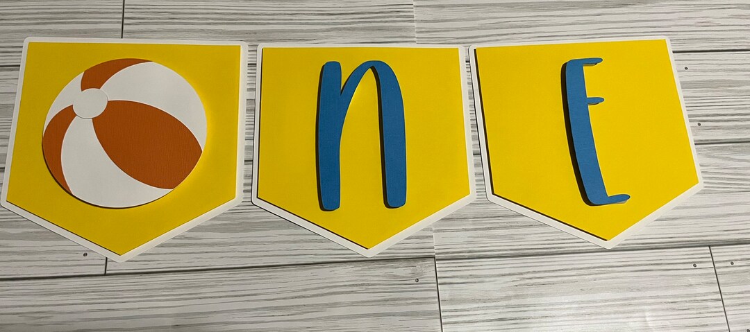 Beach Ball Birthday Banner/ Beach Ball Banner/ 1st Beach Ball Party ...