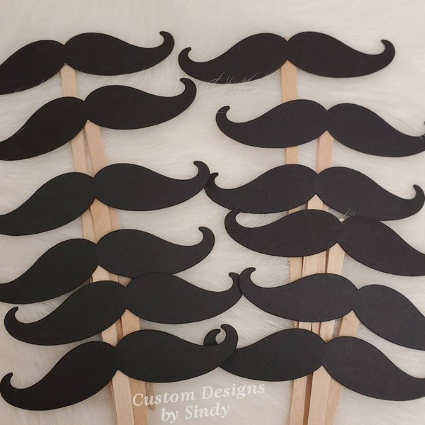 Mustache Cupcake Topper - Etsy