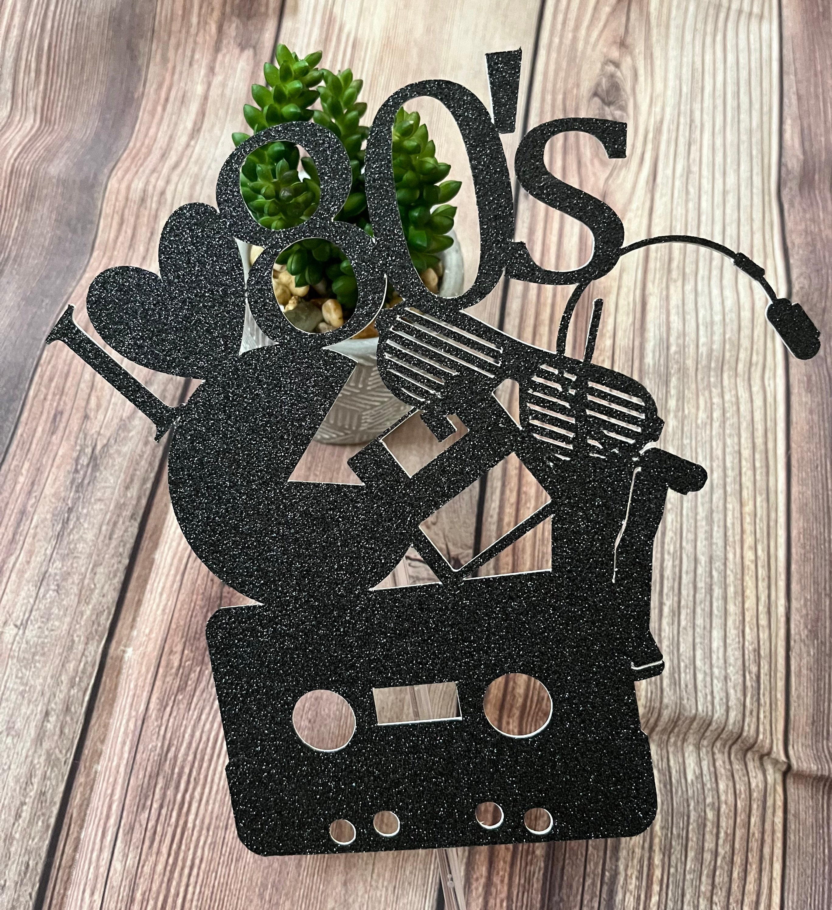 80s Cake Topper/ 80s Party/ 80s Birthday/ 80s Theme/ I Love - Etsy