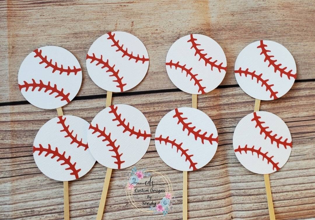 Baseball Cupcake | Baseball Topper | Baseball | Rookie of the Year ...