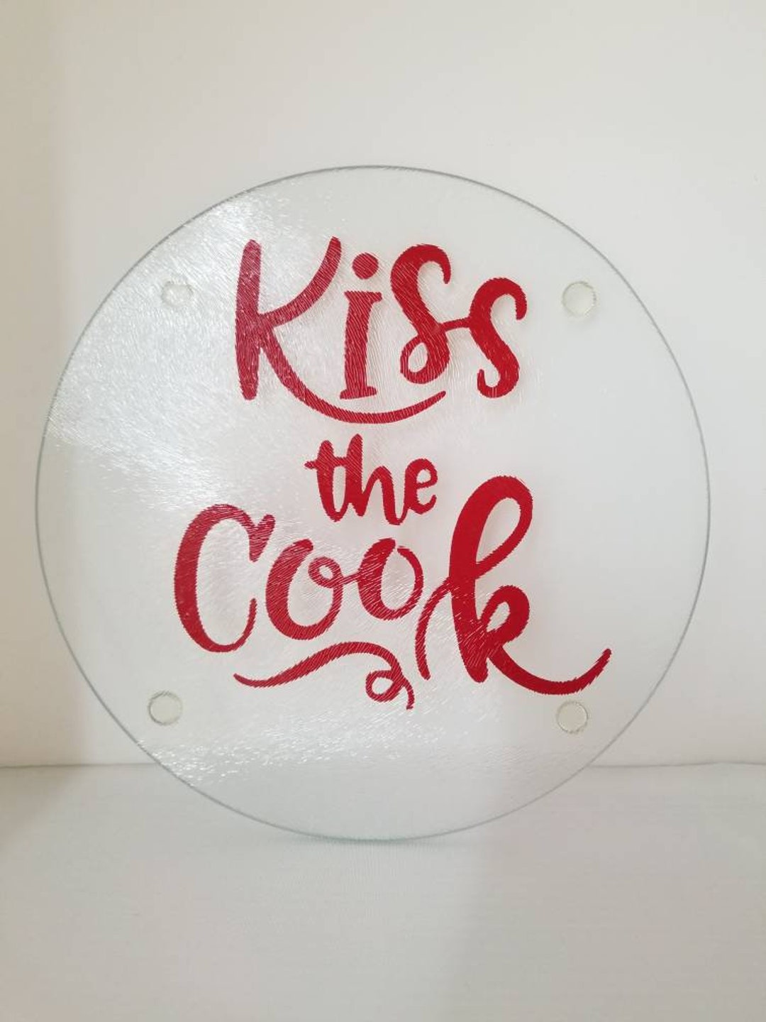 Personalized Cutting Board/ Kiss the Cook/ Cutting Board/ Kitchen Decor ...