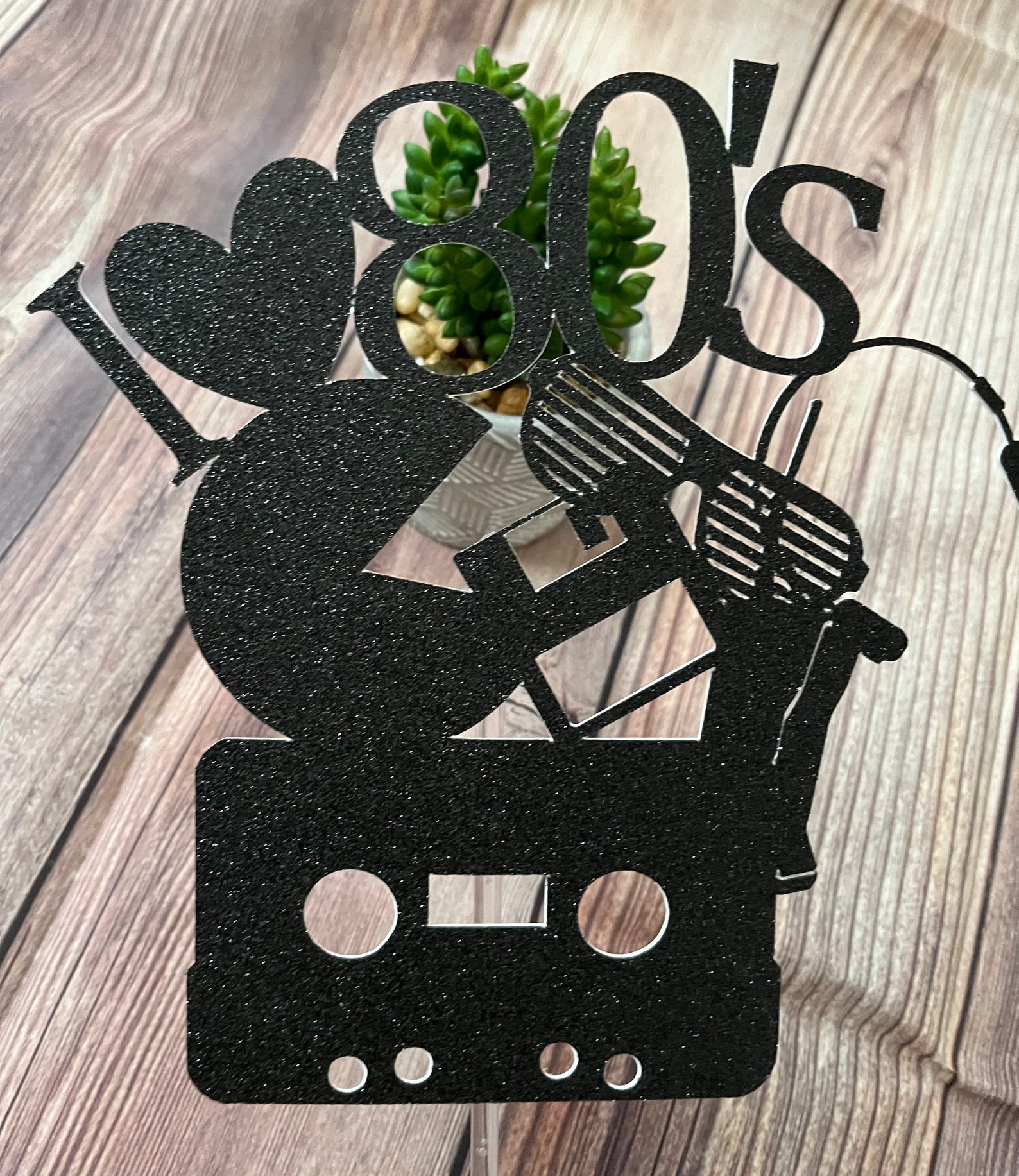 80s Cake Topper/ 80s Party/ 80s Birthday/ 80s Theme/ I Love | Etsy