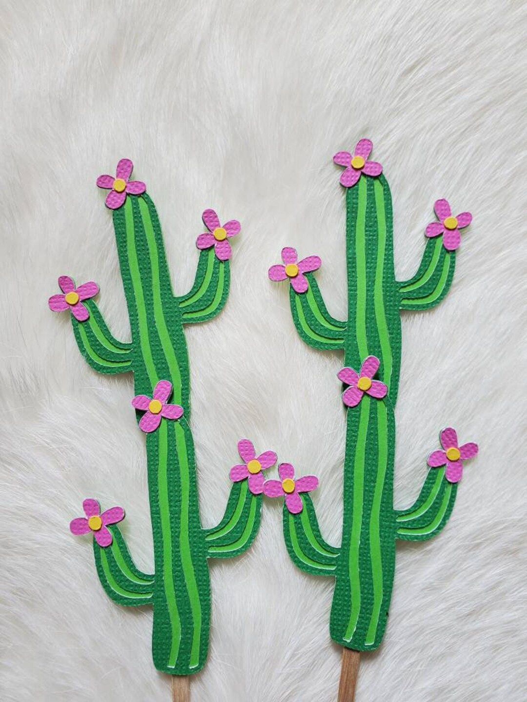 Cactus Cupcake Toppers/ Fiesta Toppers/ 1st Birthday/ Bridal Shower ...