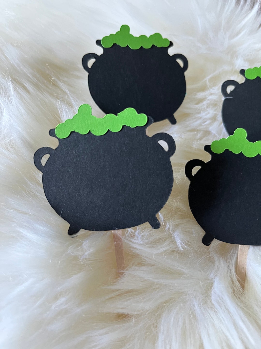 Cauldron Cupcake Toppers/ Halloween Cupcake Toppers/cauldron Toppers ...