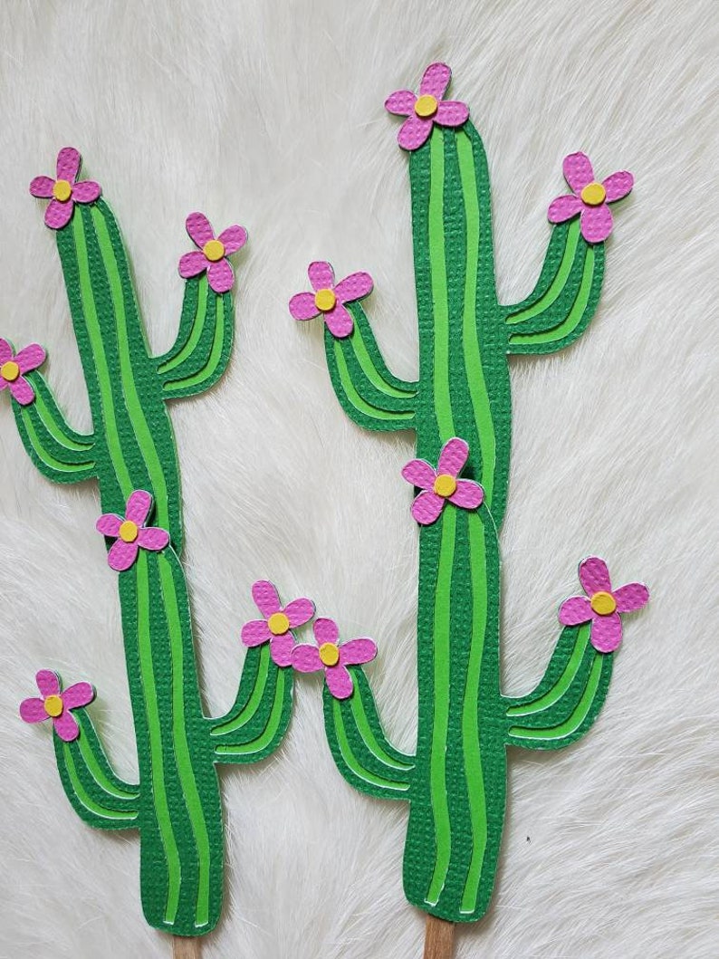 Cactus Cupcake Toppers/ Fiesta Toppers/ 1st Birthday/ Bridal | Etsy