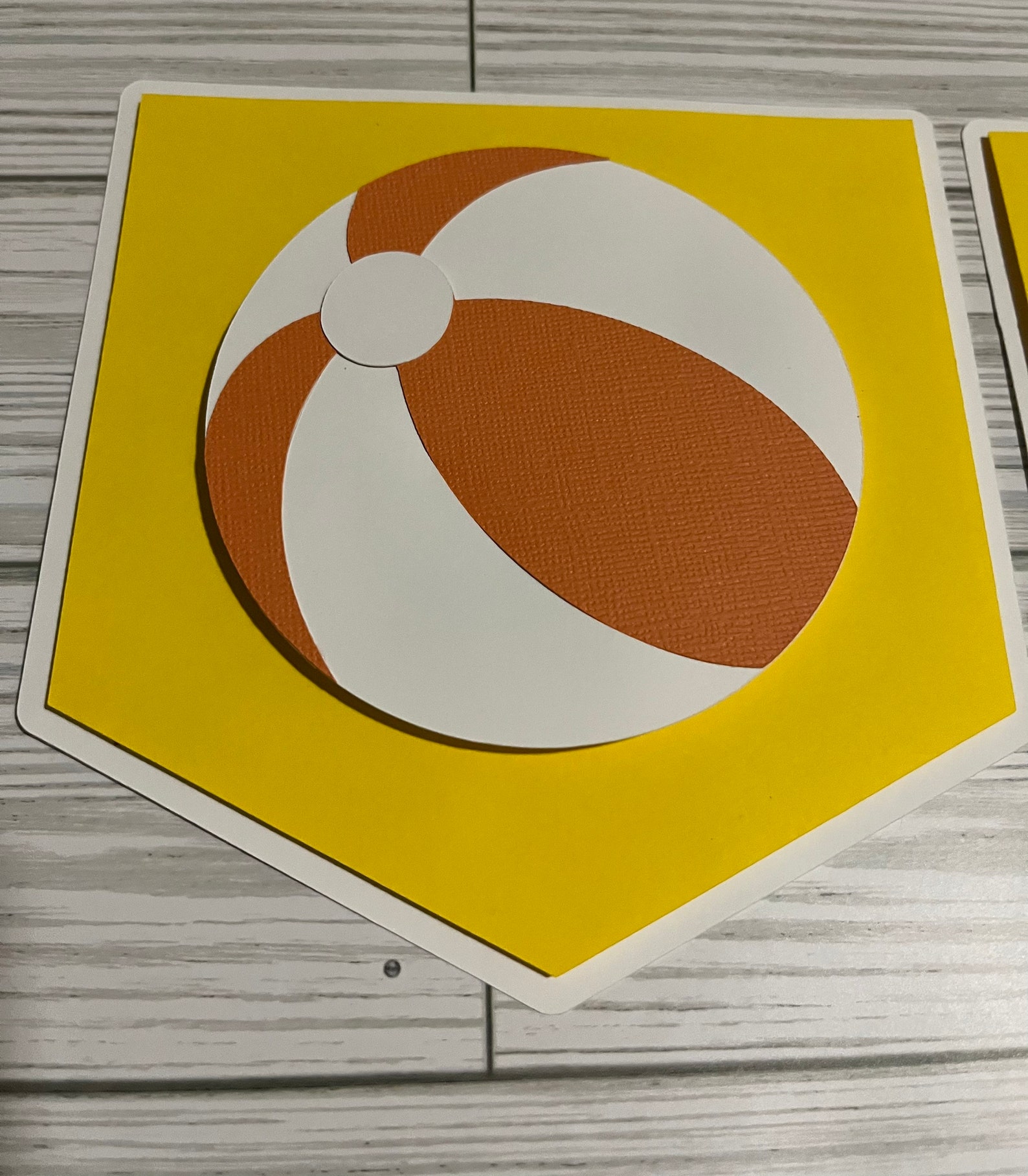 Beach Ball Birthday Banner/ Beach Ball Banner/ 1st Beach Ball - Etsy