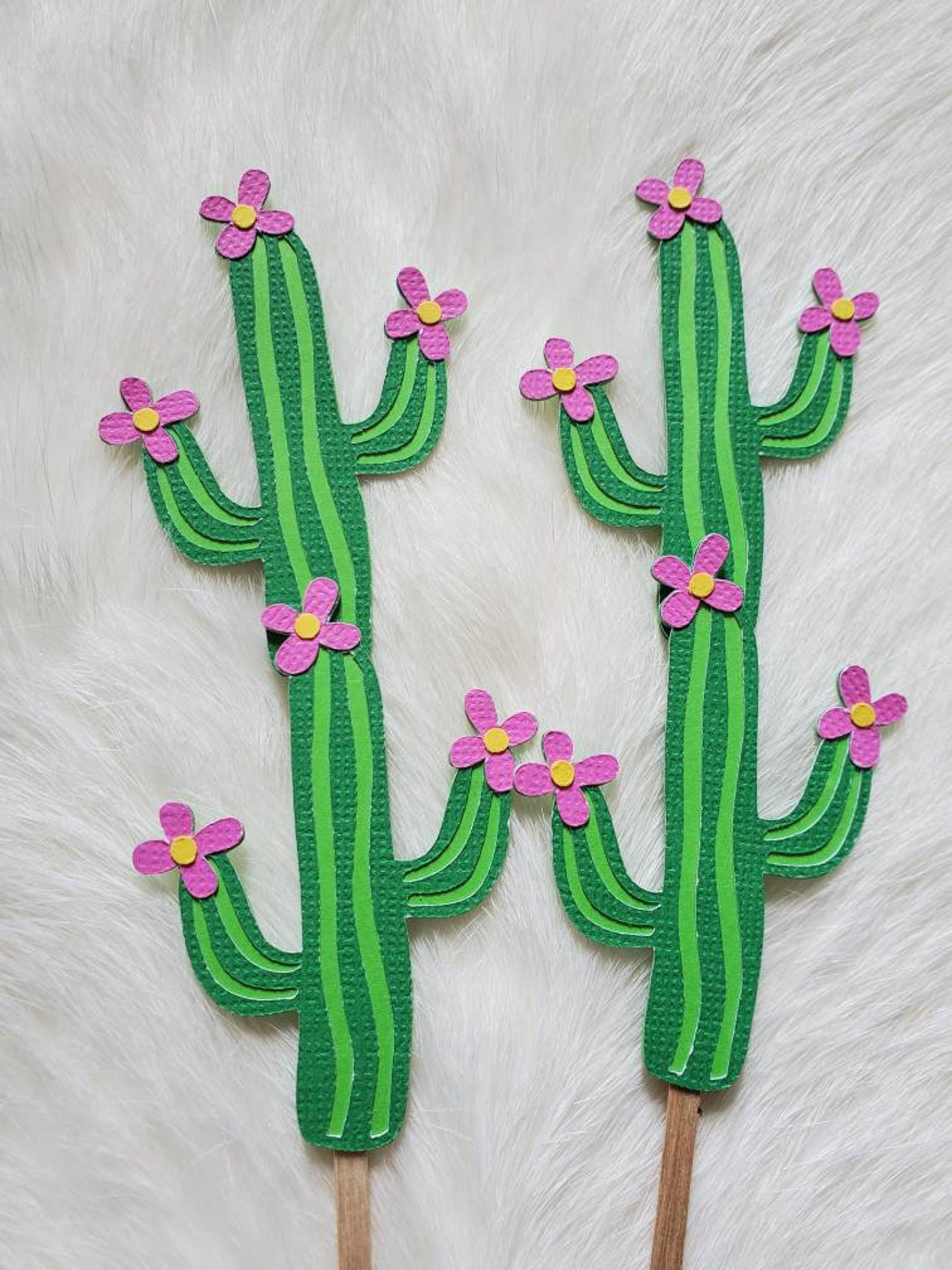 Cactus Cupcake Toppers/ Fiesta Toppers/ 1st Birthday/ Bridal | Etsy
