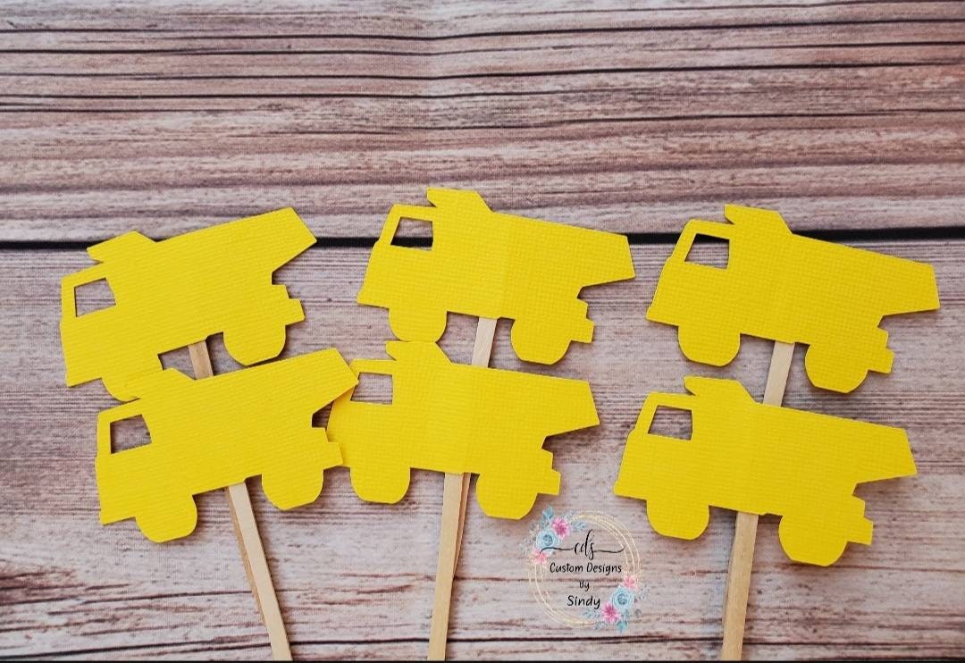 Construction Cupcake Toppers/ Dig In/ First Birthday/ Baby - Etsy