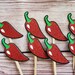 Fiesta Cupcake Toppers. Chili Cupcake Toppers. Chili Theme. - Etsy
