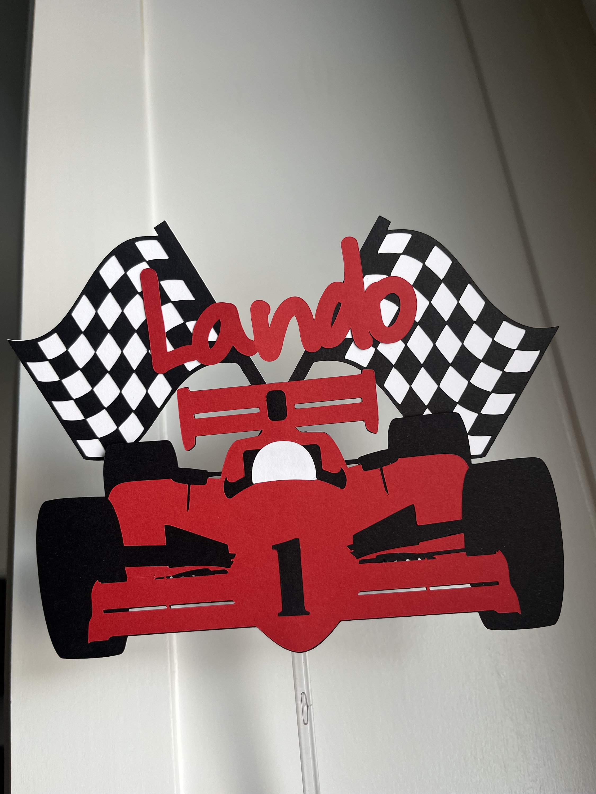 Racing Car Topper/ F1 Racing Cake Topper/ First Birthday/ 1st - Etsy