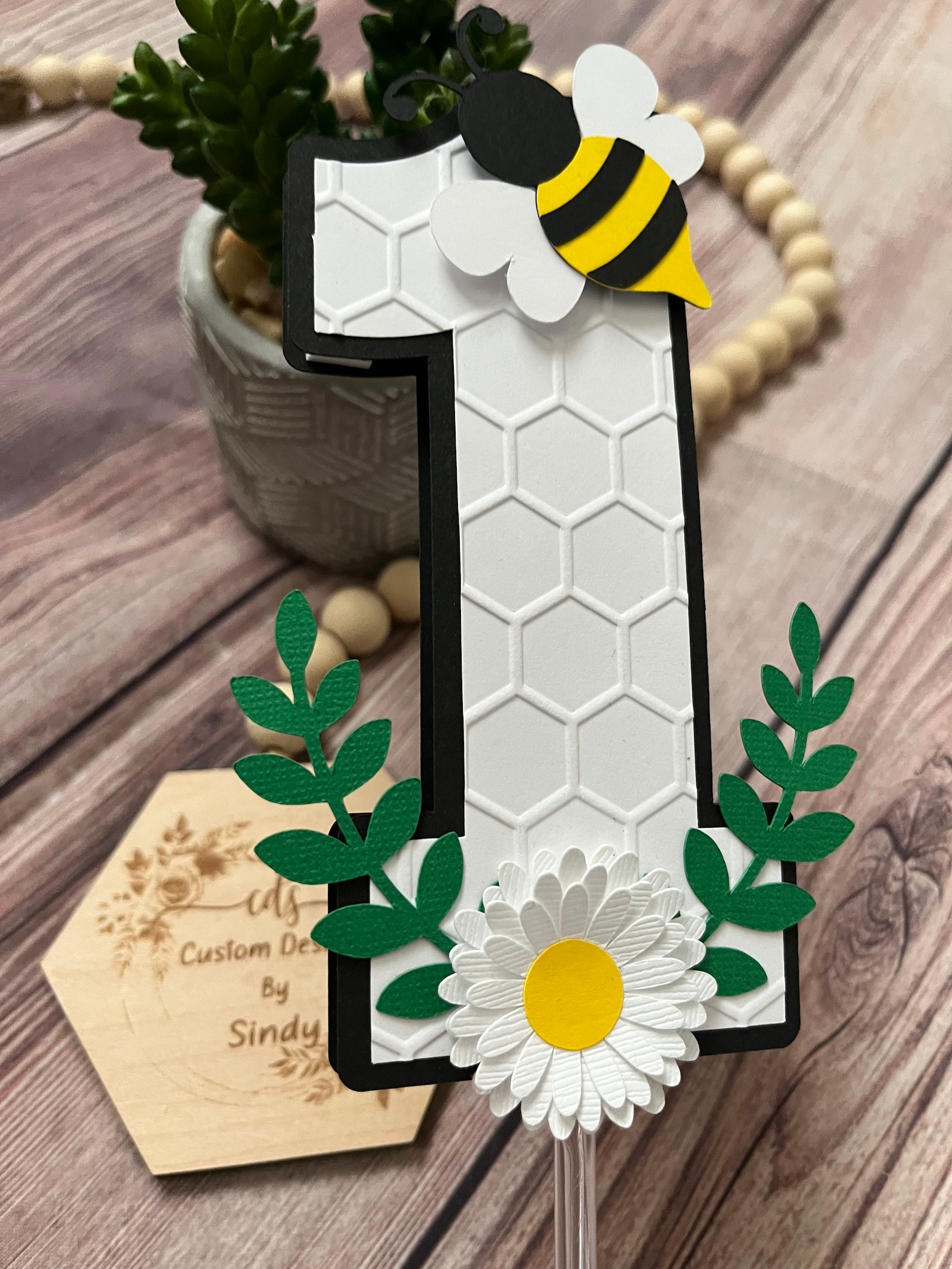 Bee Cake Topper/ Bumble Bee Topper/ 1st Bee Day/ 1st Birthday/ | Etsy