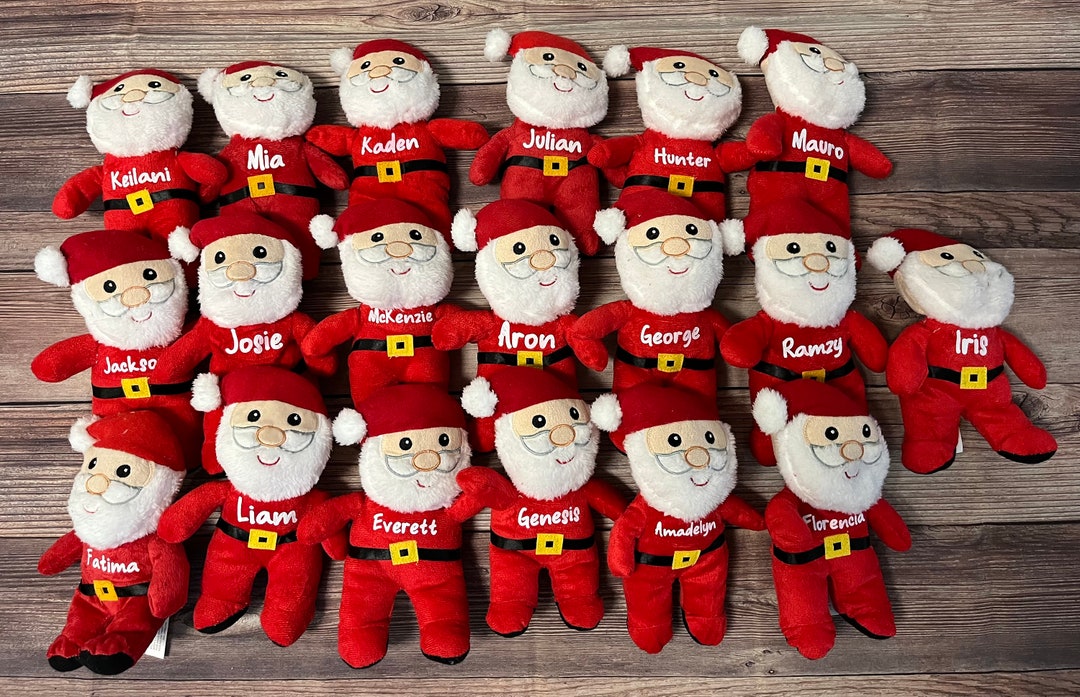 Santa/ Personalized Santa/ Santa Plush/ Stocking Stuffers/ Classroom ...