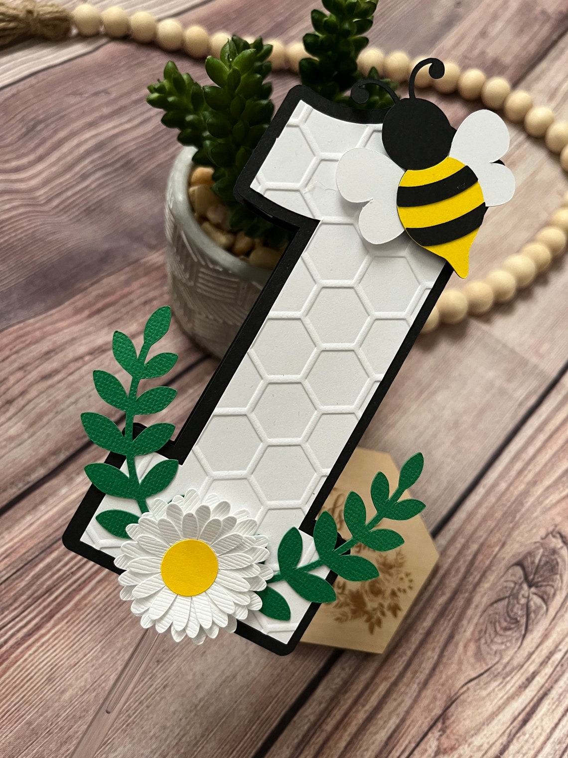 Bee Cake Topper/ Bumble Bee Topper/ 1st Bee Day/ 1st Birthday/ | Etsy