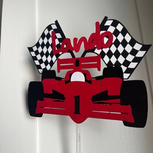 Racing Car Topper/ F1 Racing Cake Topper/ First Birthday/ 1st Birthday ...