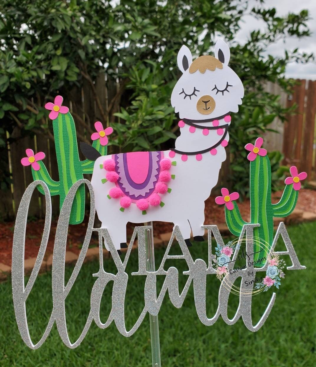 Llama Babyshower Cake Topper Llama Party Llama Decor Llama | Etsy