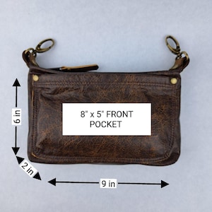 Leather Crossbody Purse With Belt Loop Clips, Small Phone Bag With ...