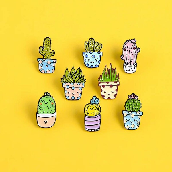 Cactus Pin - Etsy