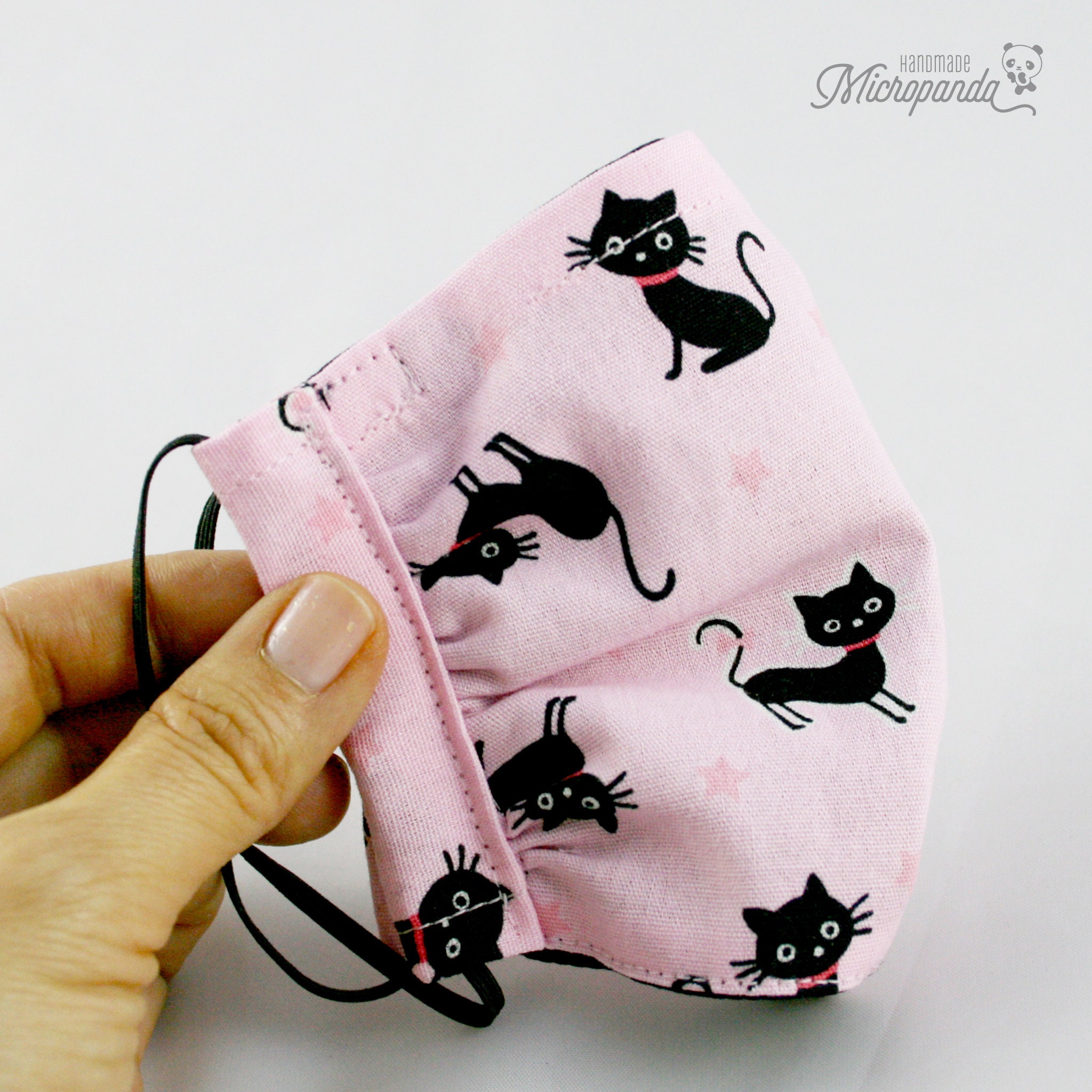 Washable 3d Mask "keiko", Made With Double Layer of Cotton, Adjustable ...