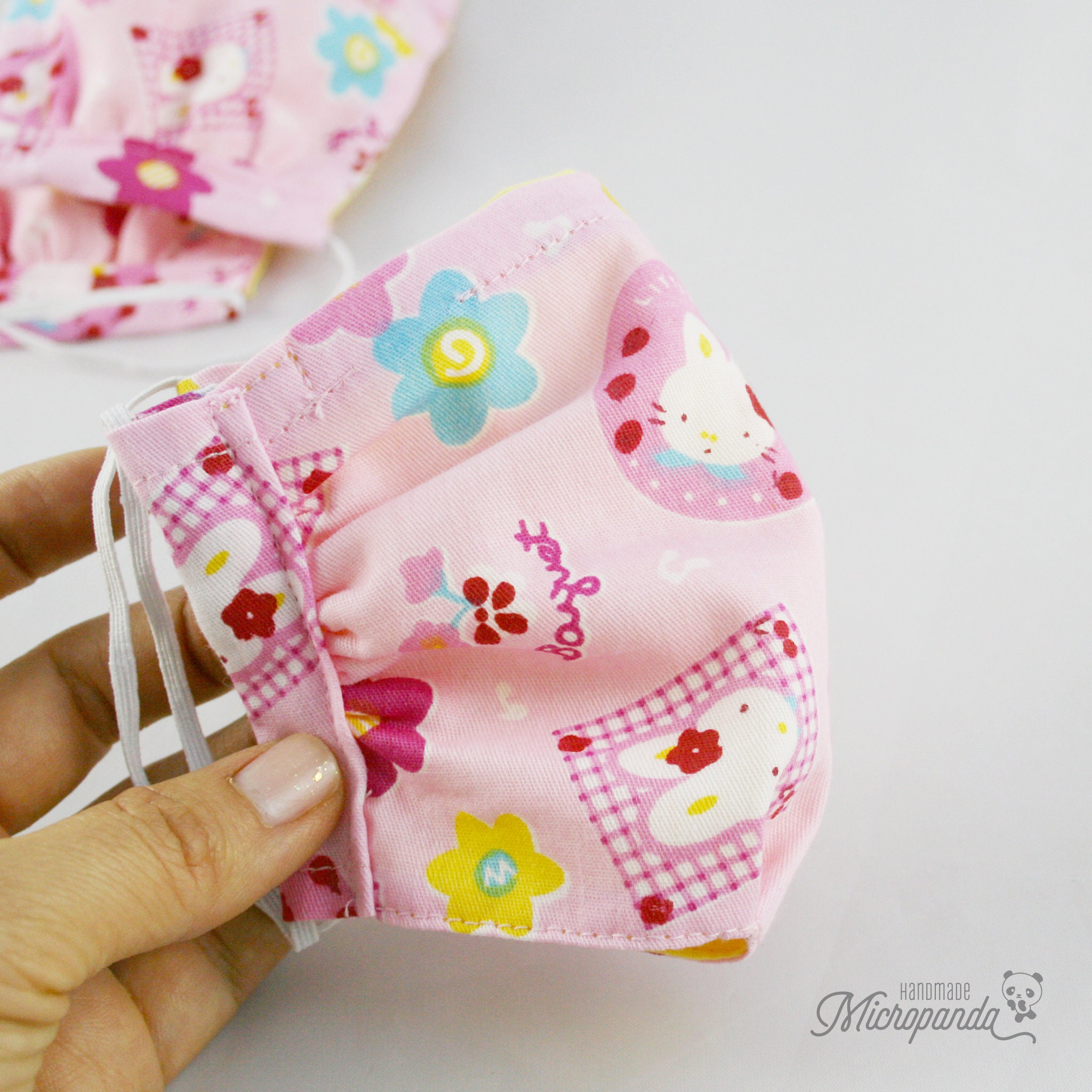 Washable 3d Mask "keiko", Made With Double Layer of Cotton, Adjustable ...