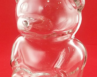 Glass piggy bank | Etsy