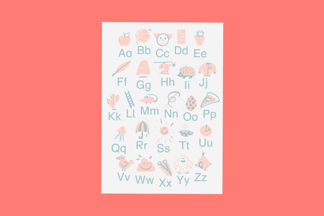 ABC Poster, Letter Poster, Alphabet, ABC, Initial Sounds - Etsy