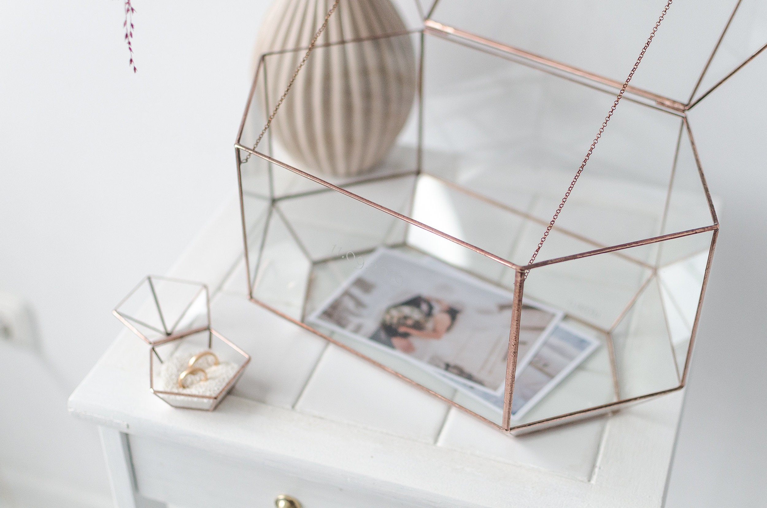 Wedding Bouquet Box Geometric Card holder Wedding box Wedding | Etsy