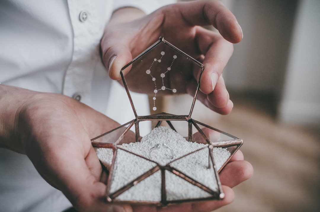 Engraved Constellation Star Ring Box: Sea Wedding Decor - Etsy