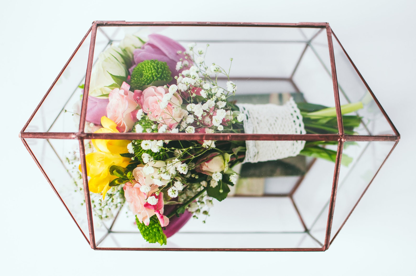 Wedding Bouquet Box Geometric Card Holder Wedding Box Wedding - Etsy