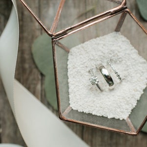 Glass Wedding Ring Box Custom Wedding Ring Box Wedding Ring Holder ...