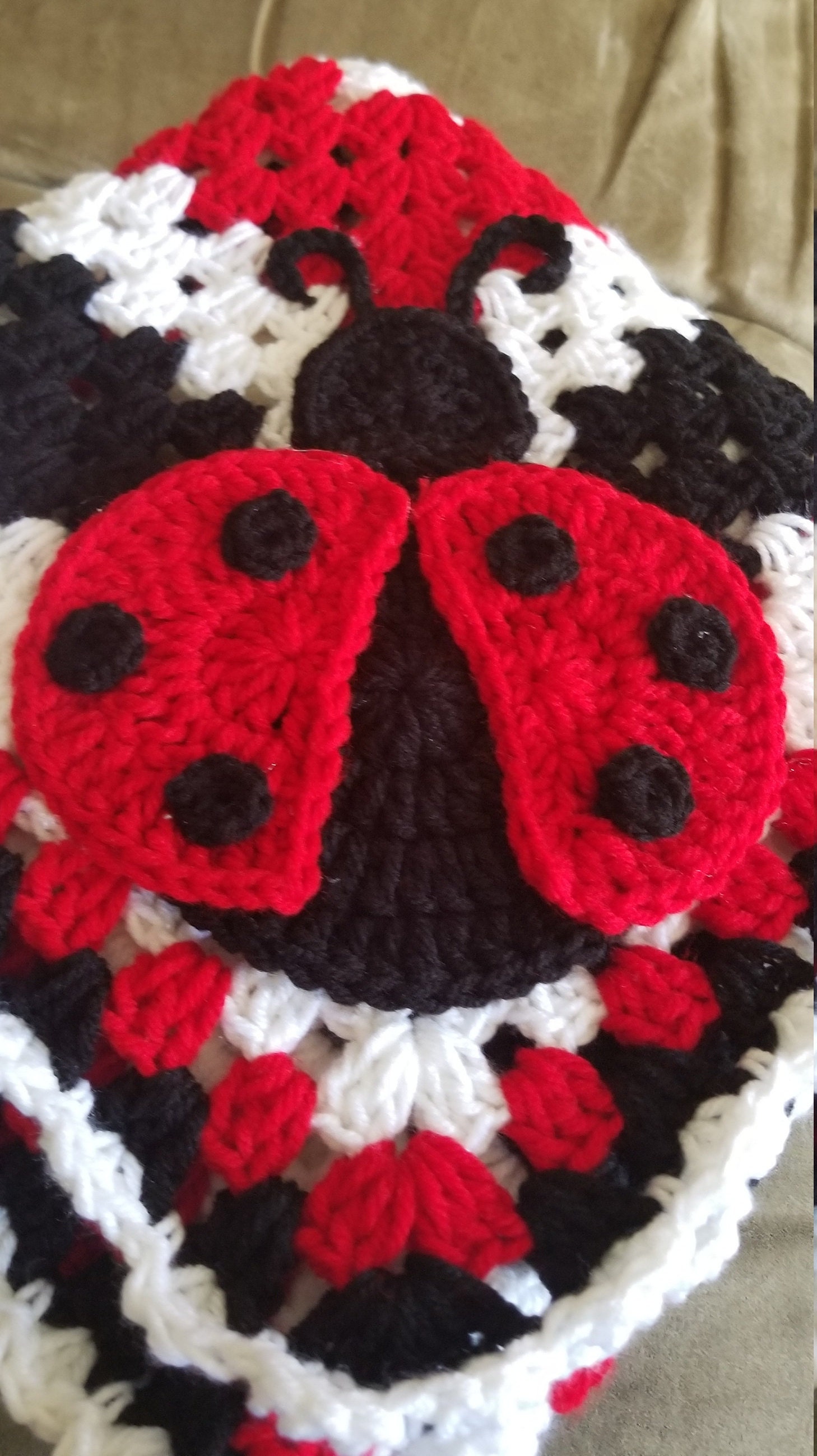 Crochet Ladybug Applique Pattern - Etsy