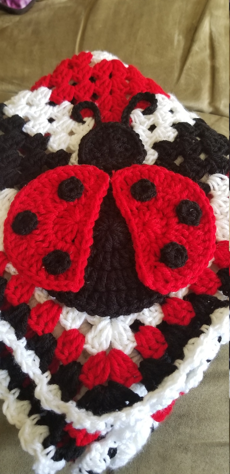 Crochet Ladybug Applique Pattern - Etsy