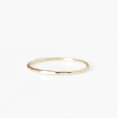 Thin Minimalist Simple Ring 14k Gold Filled and Sterling - Etsy