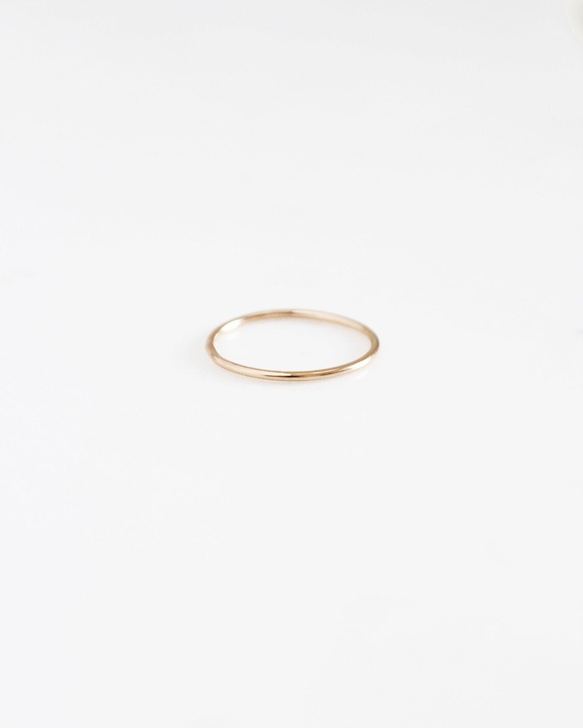 Thin Minimalist Simple Ring, 14k Gold Filled and Sterling Silver · Tiny ...