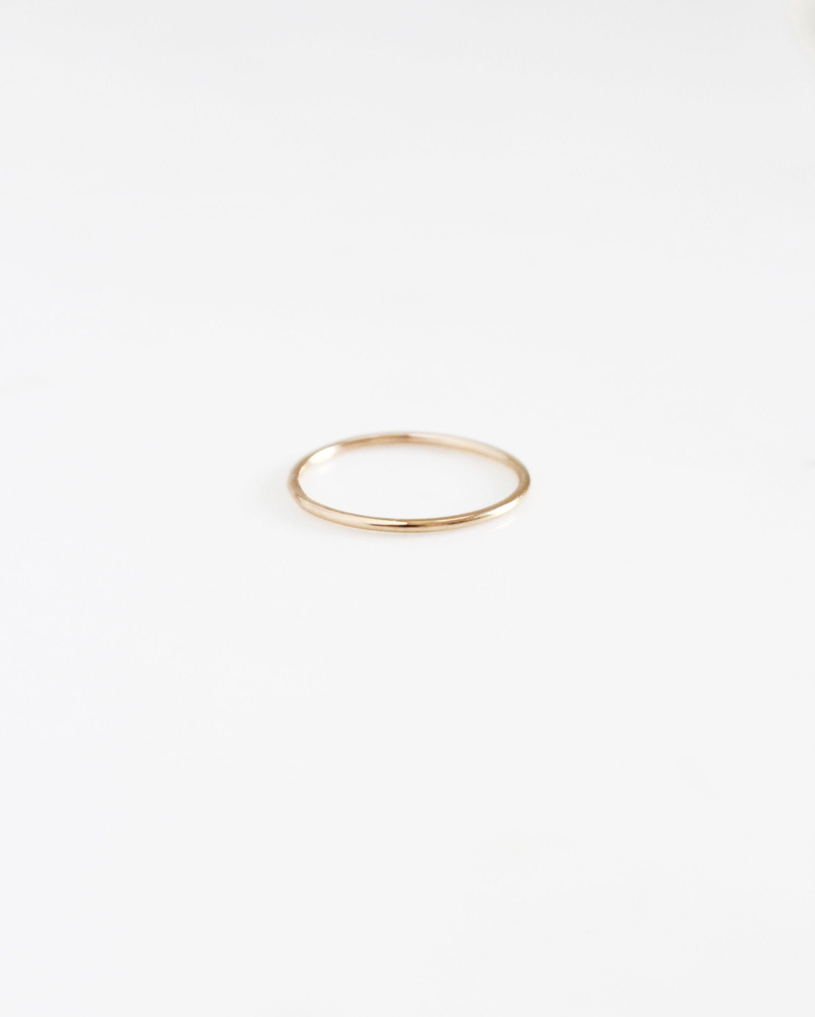 Thin Minimalist Simple Ring, 14k Gold Filled and Sterling Silver · Tiny ...
