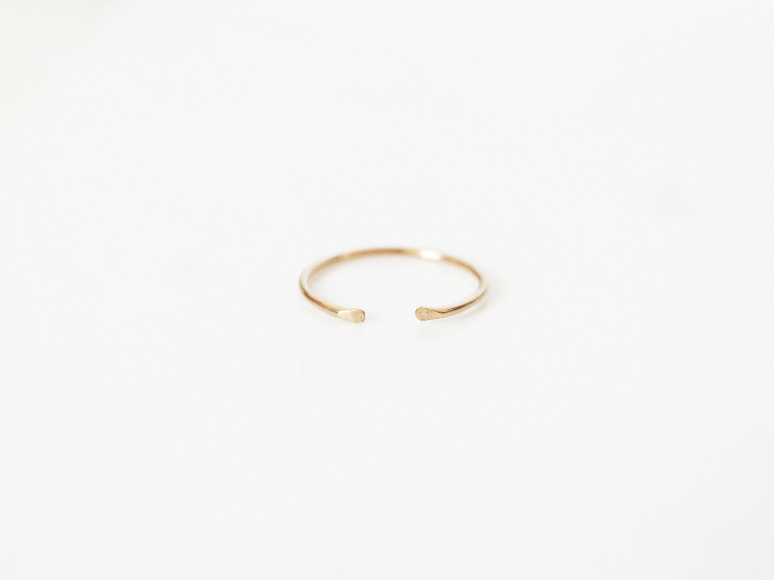 Thin Minimalist Simple Ring 14k Gold Filled and Sterling - Etsy