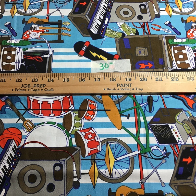 Rock Band Fabric - Etsy