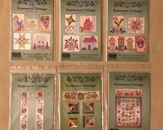 6 Rosewood Cottage Quilt Patterns by Nancy Odom From Timid Thimble - Etsy