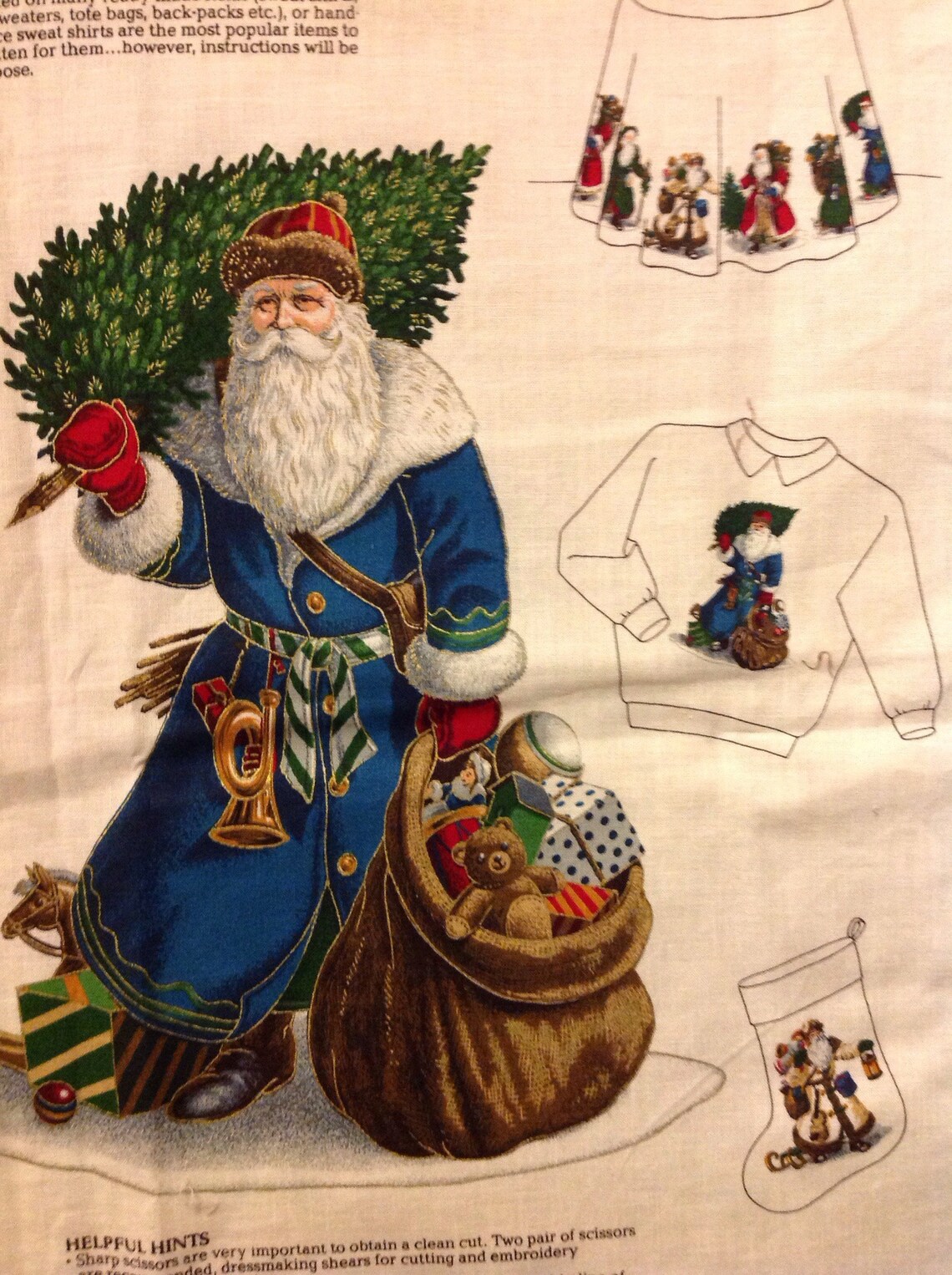 Olde Father Christmas Appliqués Vintage - Etsy
